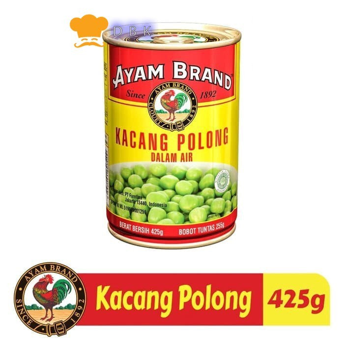 Kacang Polong Kaleng Ayam Brand 425gr – PT Distributor Bahan Kuliner