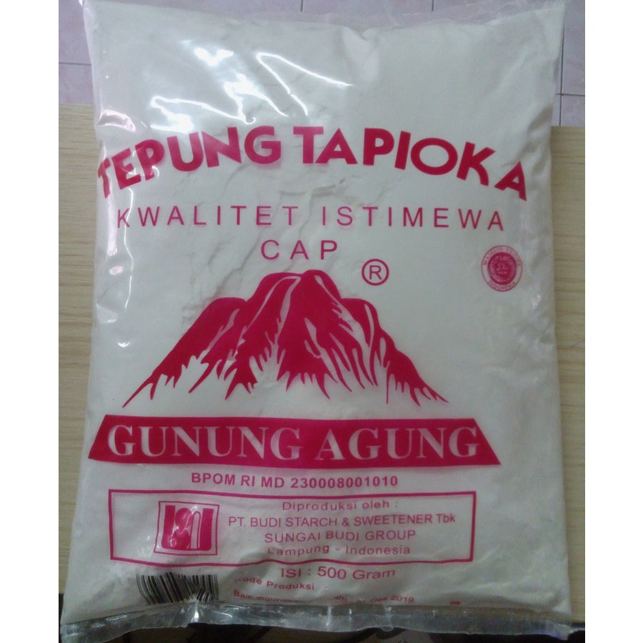 tepung tapioka gunung agung merah 500gr – PT Distributor Bahan Kuliner
